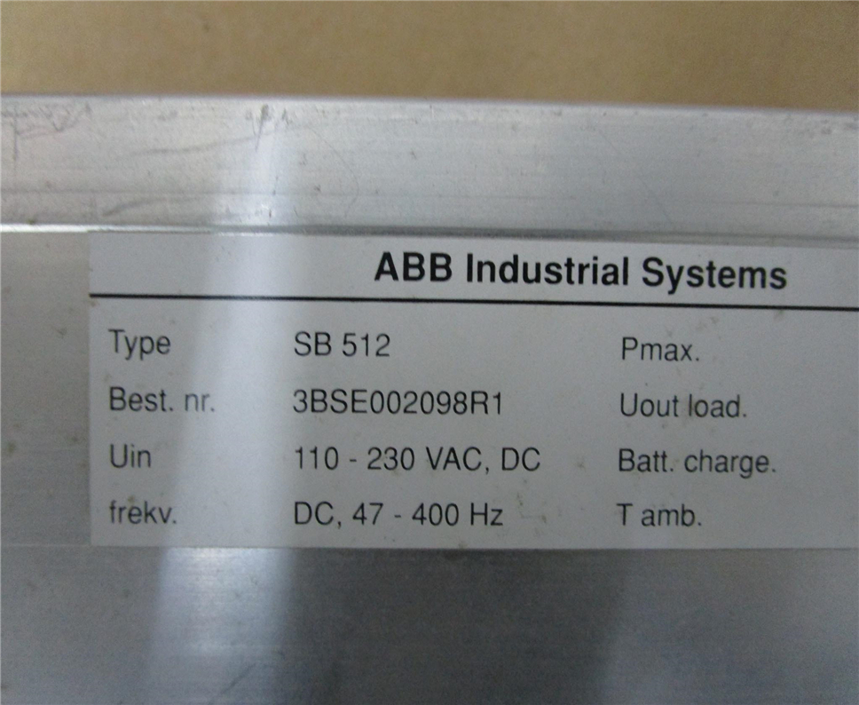 ABB SB512 Module – 深圳长欣自动化设备有限公司