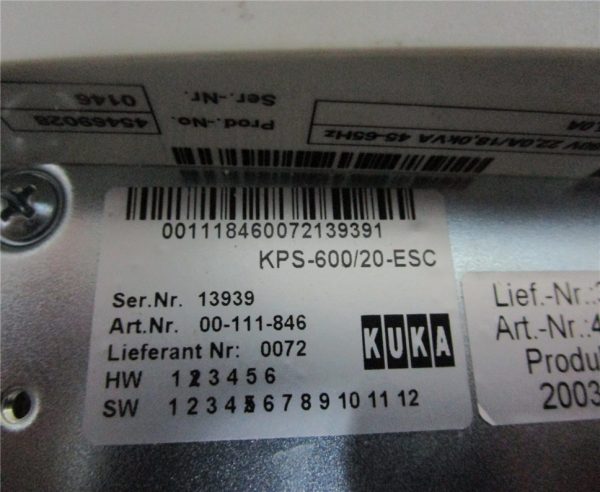 KUKA KPS-60020-ESC Module – 深圳长欣自动化设备有限公司